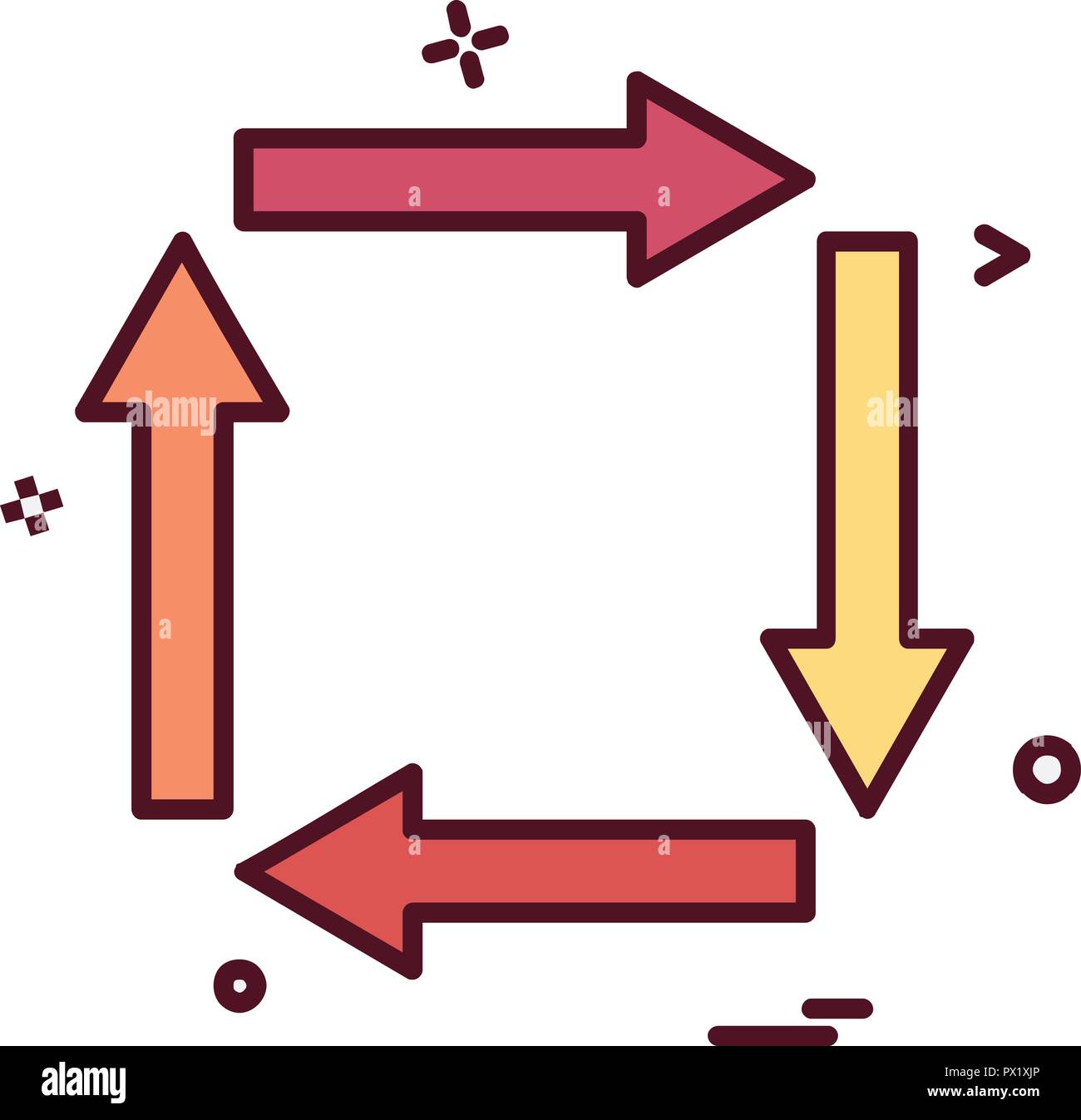 Refresh icon design vector Stock Vector Image & Art - Alamy