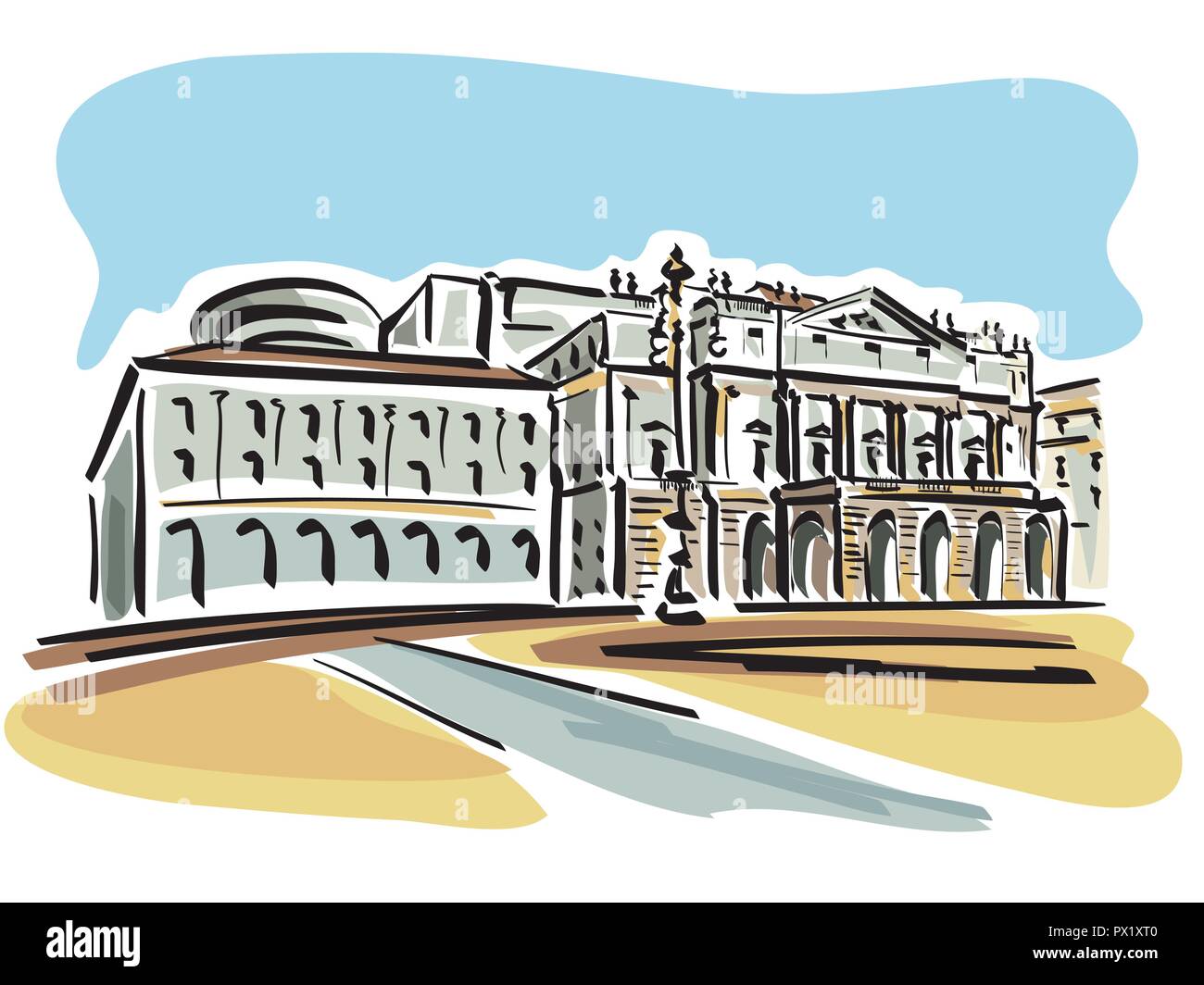 Music opera house Cut Out Stock Images & Pictures - Alamy