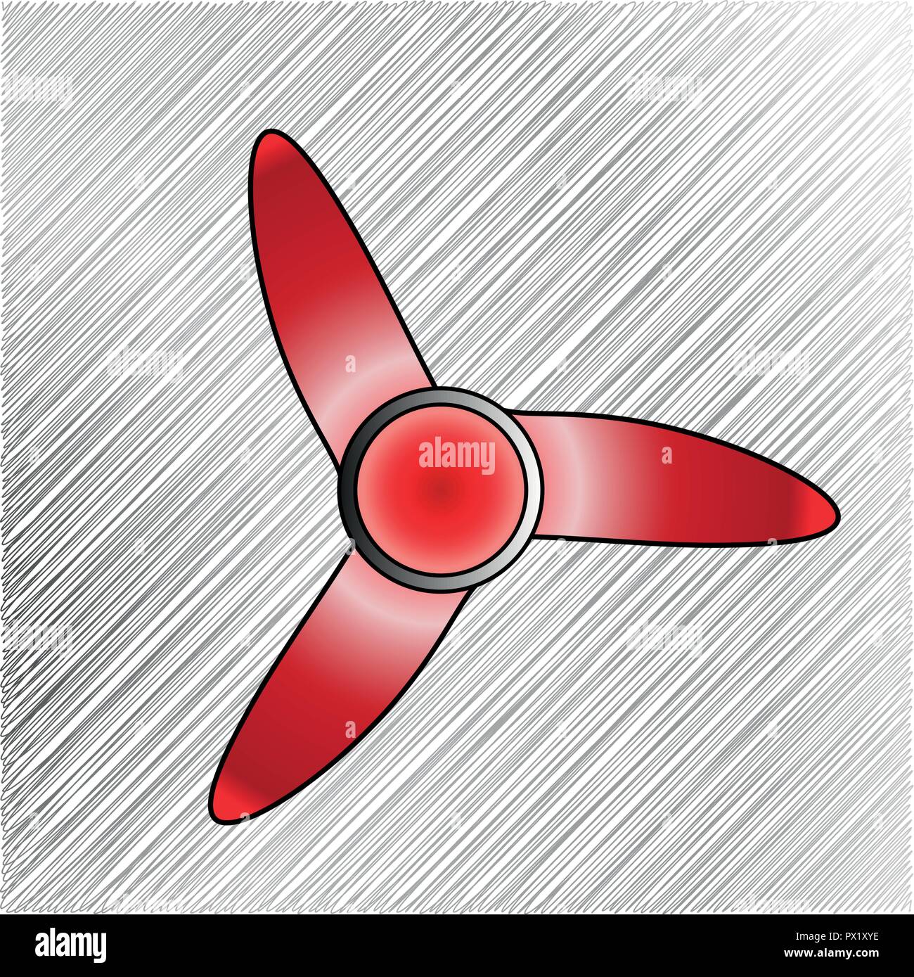 Three blades propeller - Vector Stock Vector Image & Art - Alamy