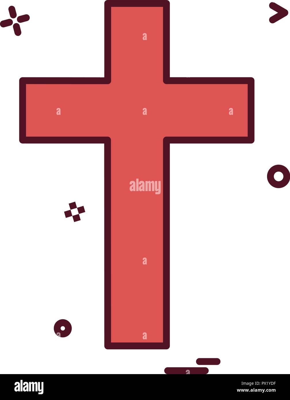 Cross icon design vector Stock Vector Image & Art - Alamy