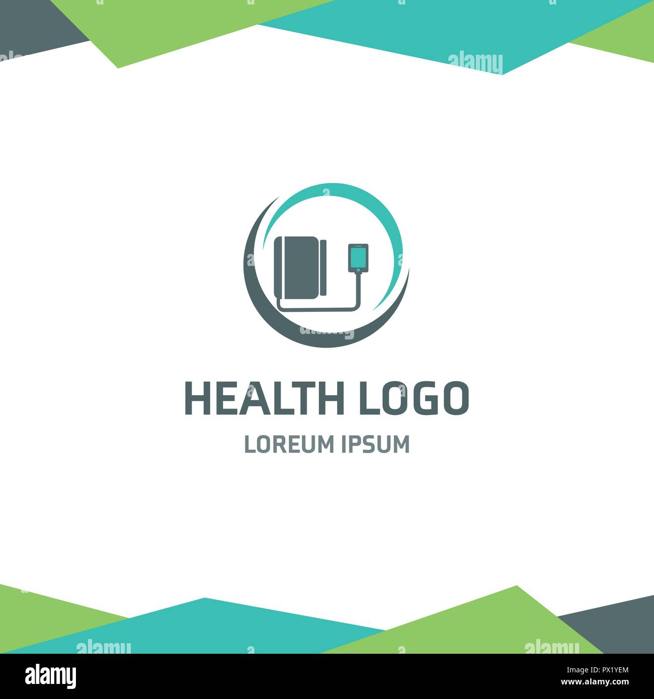 Health logo design with typography vector Stock Vector Image & Art - Alamy