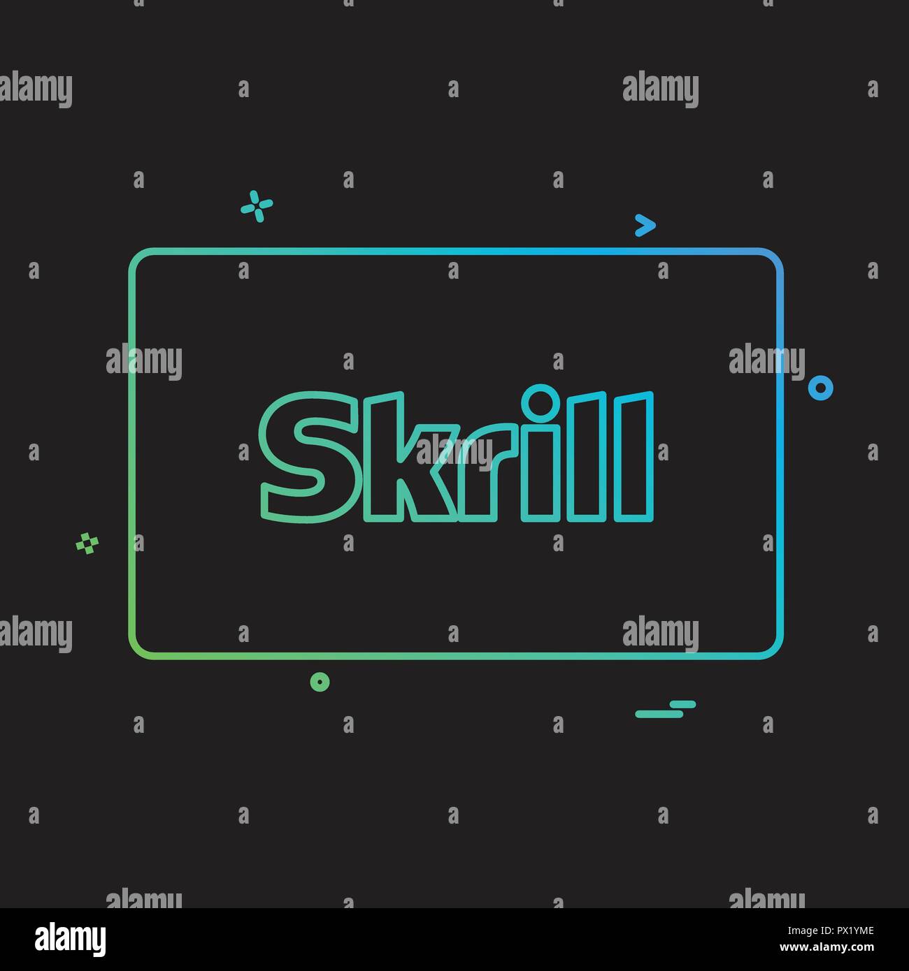 Skrill card icon design vector Stock Vector Image & Art - Alamy