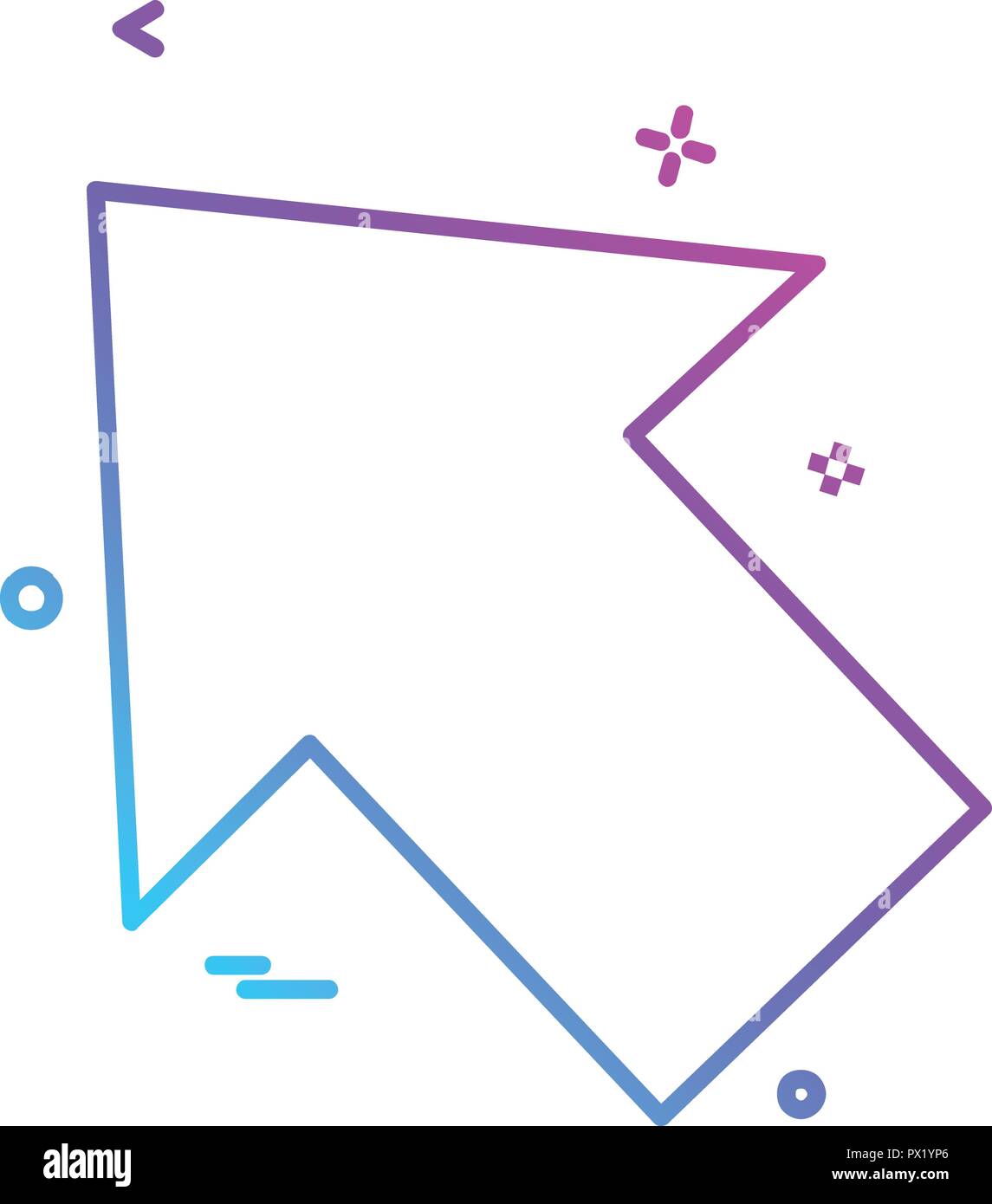 Arrows icon design vector Stock Vector Image & Art - Alamy