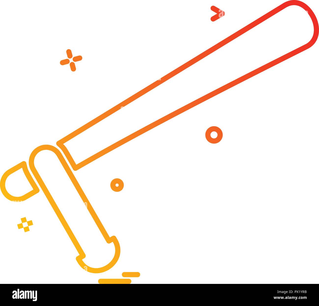 Police baton drawing hi-res stock photography and images - Alamy