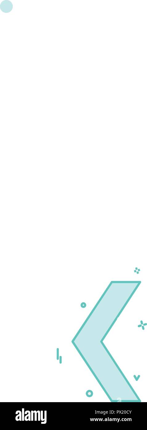 Left arrow icon design vector Stock Vector Image & Art - Alamy