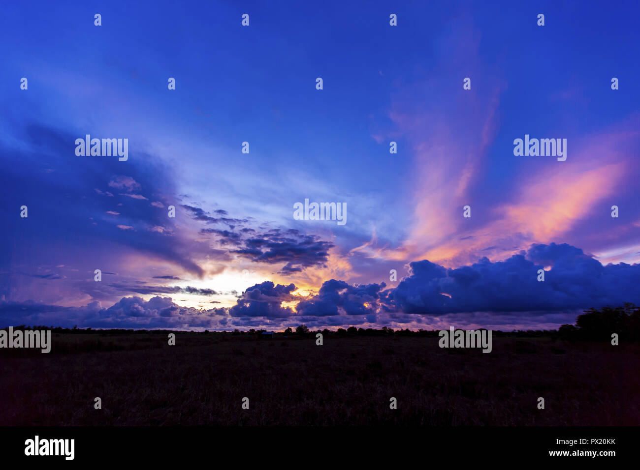 sunset of Sabah Stock Photo - Alamy