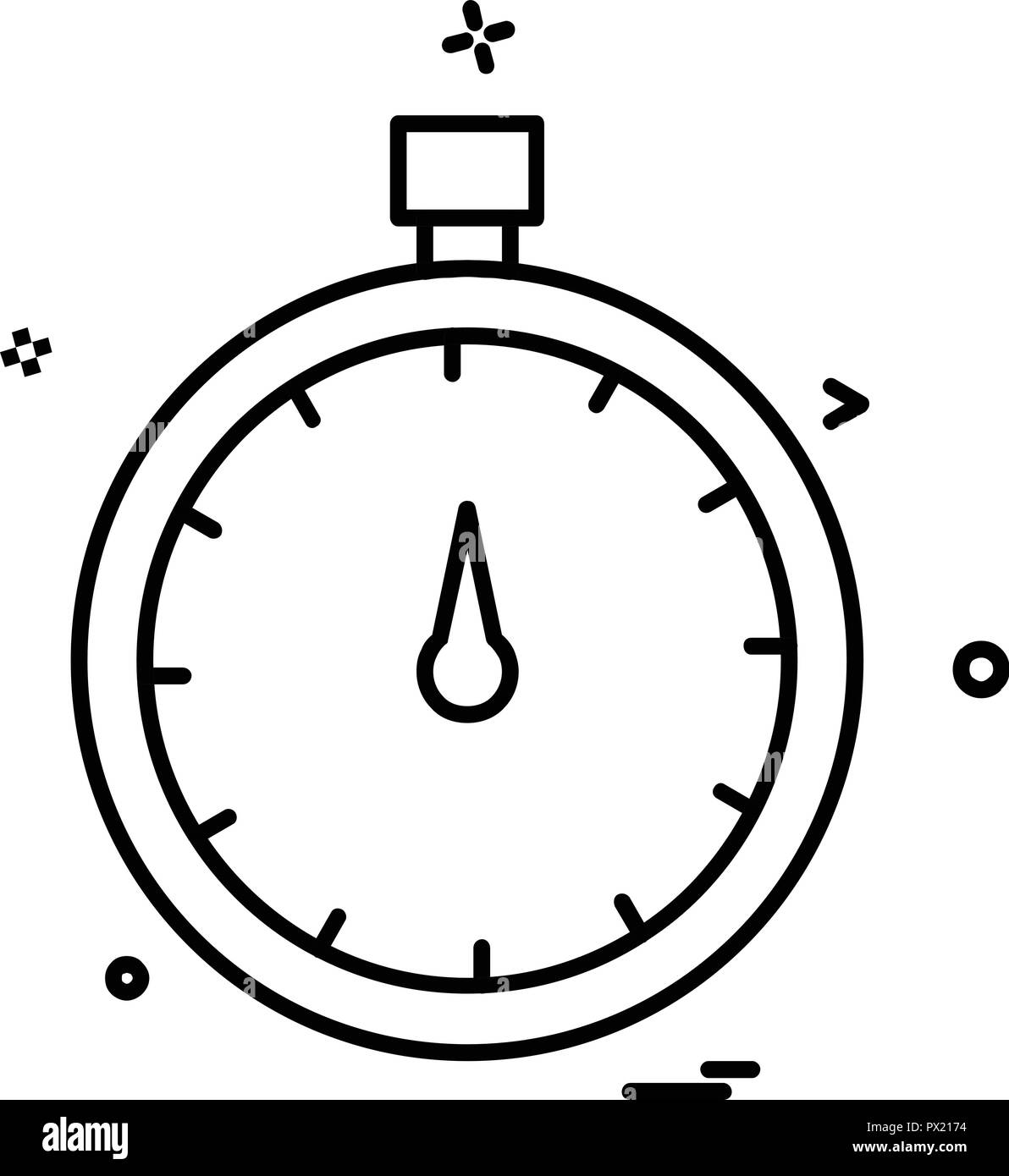 Stopwatch icon design vector Stock Vector Image & Art - Alamy