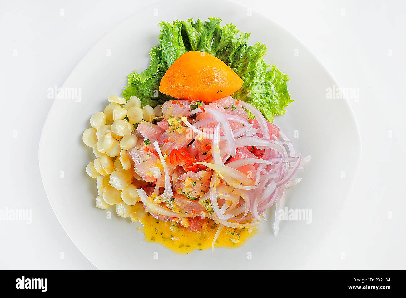 Ceviche, dish symbol of Peruvian gastronomy Stock Photo - Alamy