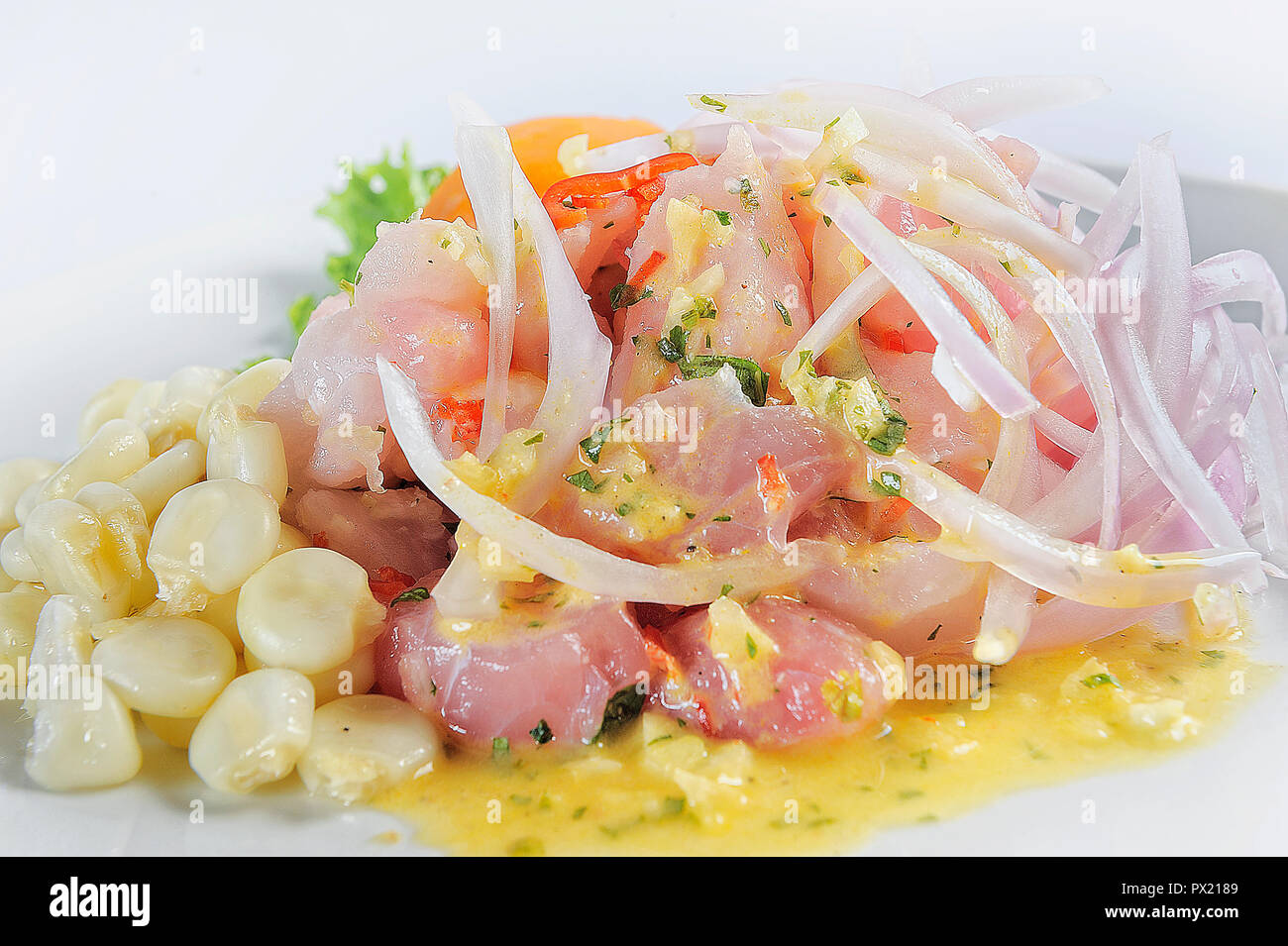 Ceviche, dish symbol of Peruvian gastronomy Stock Photo - Alamy
