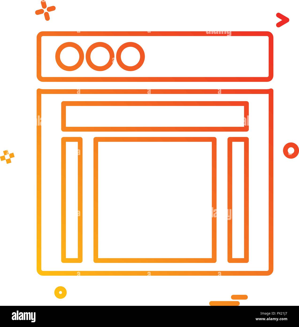 Web layouts icon design vector Stock Vector Image & Art - Alamy