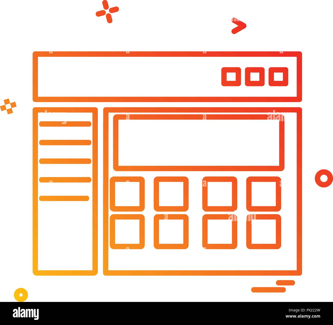 Corporate office icon design vector Stock Vector Image & Art - Alamy