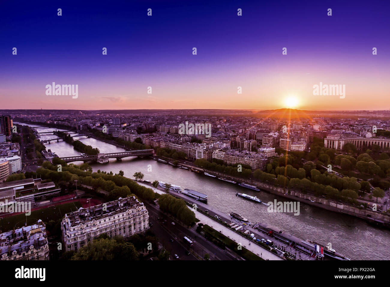 bird view of France Stock Photo - Alamy