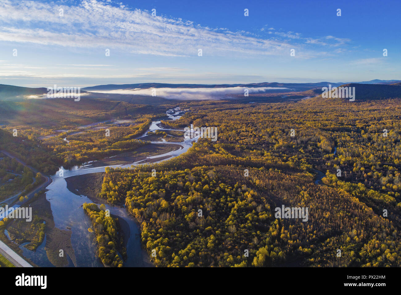 Aerial view of natural landscape Stock Photo - Alamy