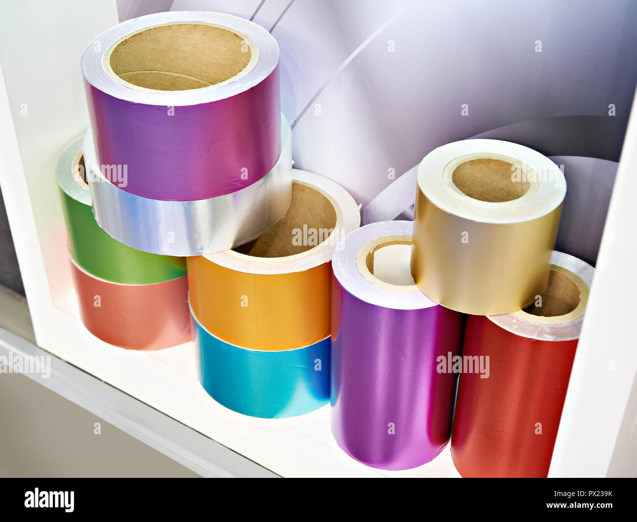 Foil rolls hi-res stock photography and images - Alamy