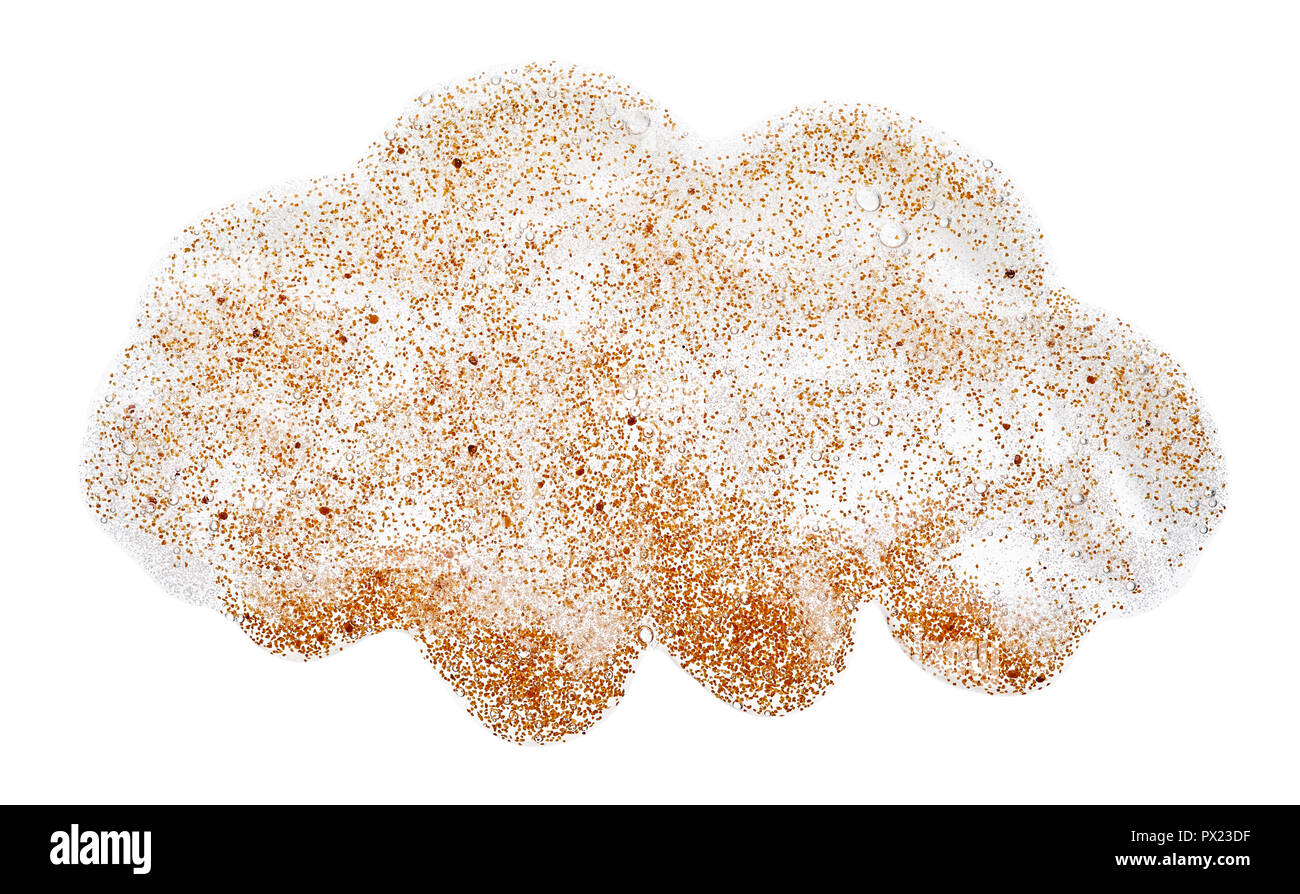 Transparent smear of cosmetic products isolated on white background ...