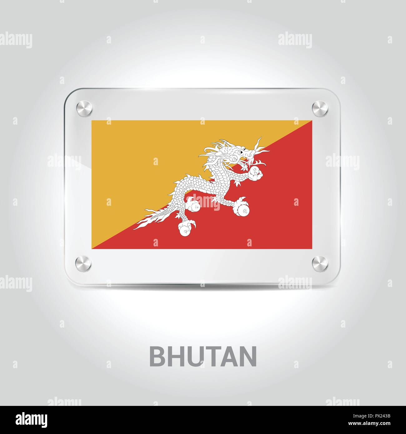 Bhutan flag design vector Stock Vector Image & Art - Alamy
