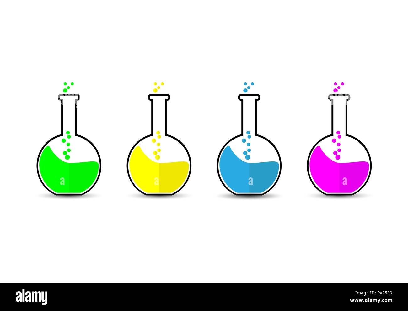 Reagent liquid Stock Vector Images - Alamy