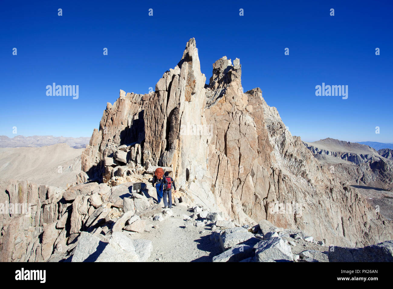 Mount Whitney, Eastern Sierra Nevada Mountains, California, USA Stock ...