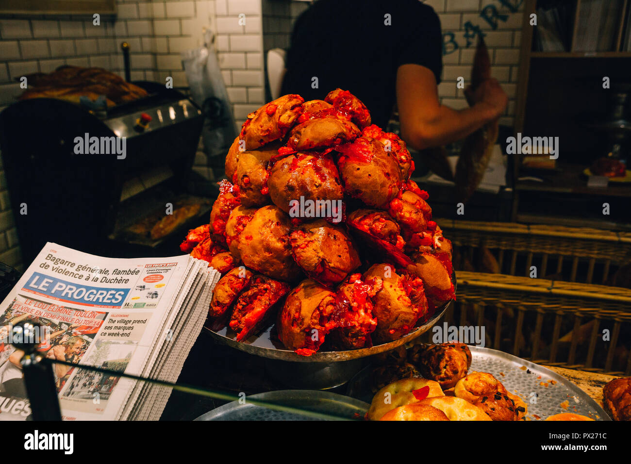 Halles de Lyon Paul Bocuse, Lyon, France, 2018 Stock Photo - Alamy