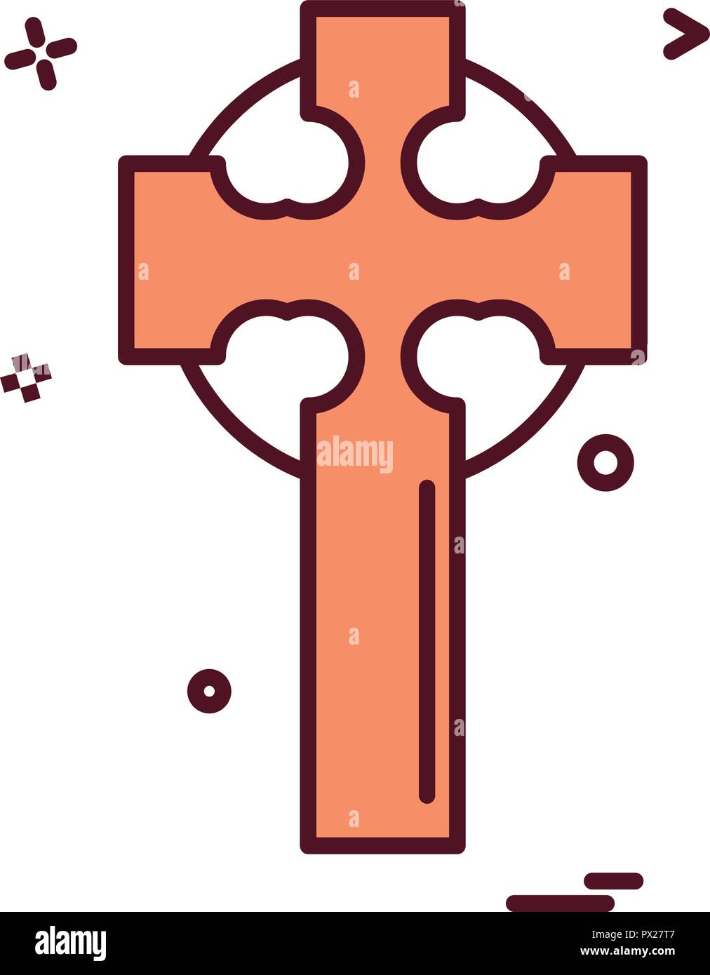 Cross icon design vector Stock Vector Image & Art - Alamy