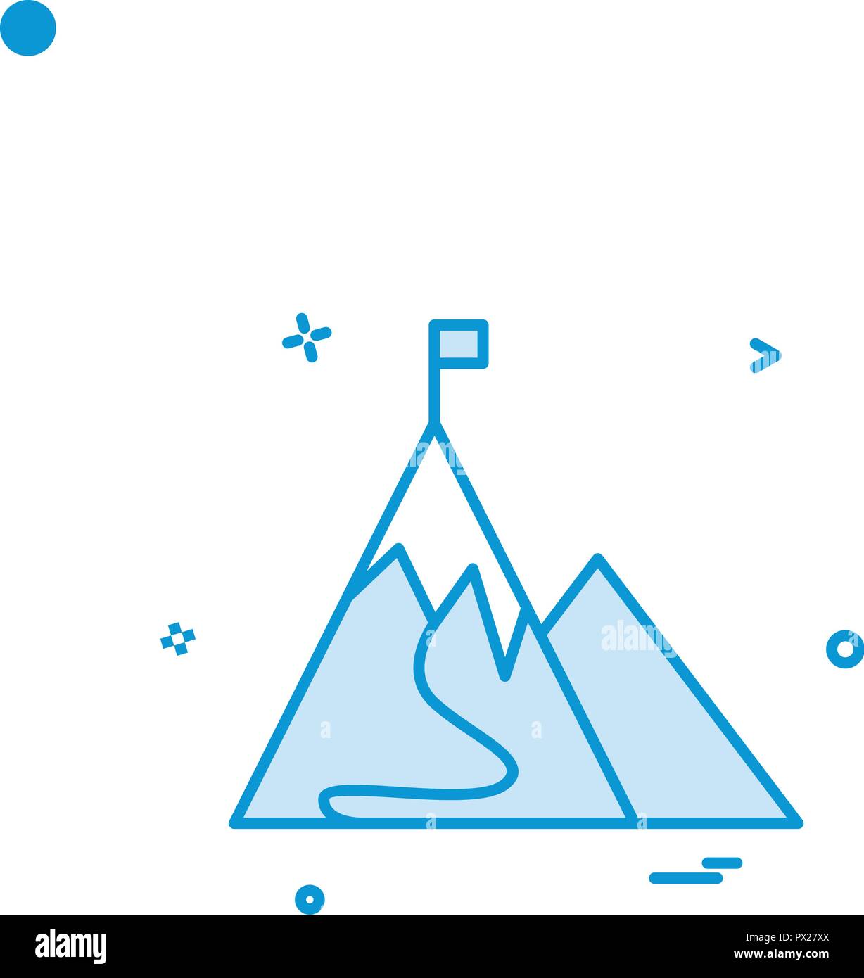 mountain flag icon vector design Stock Vector Image & Art - Alamy