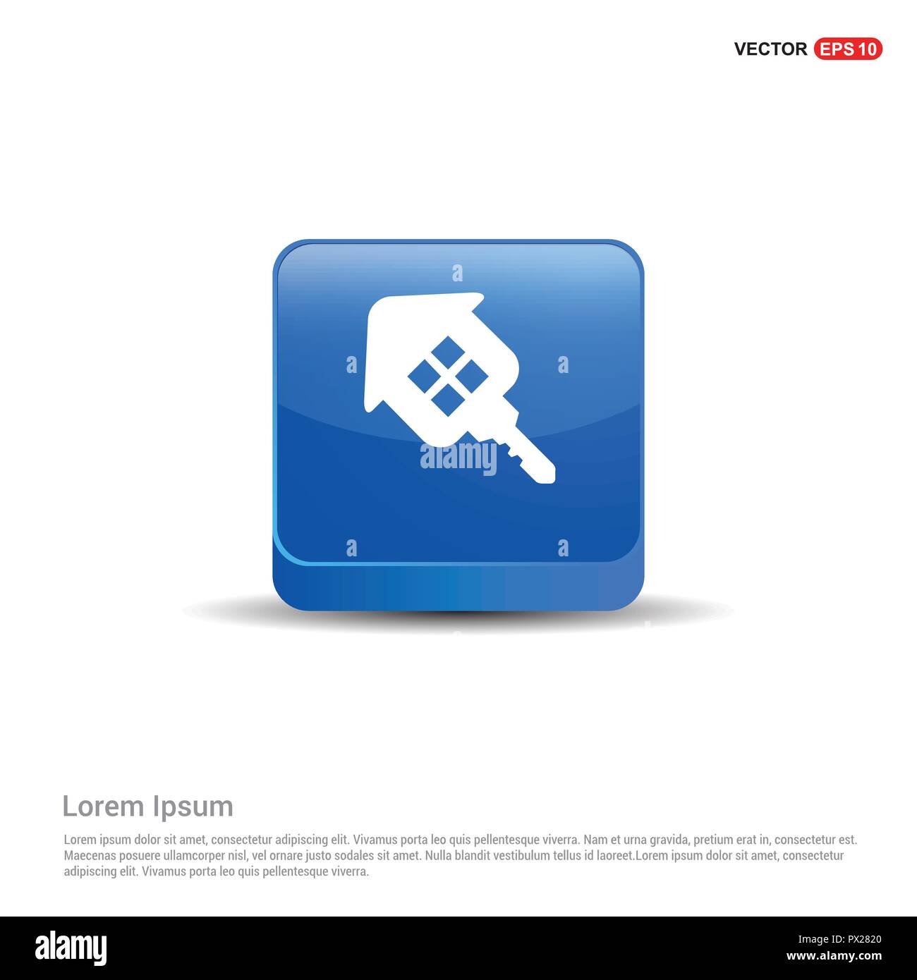 3d home key blue house metal security hi-res stock photography and ...