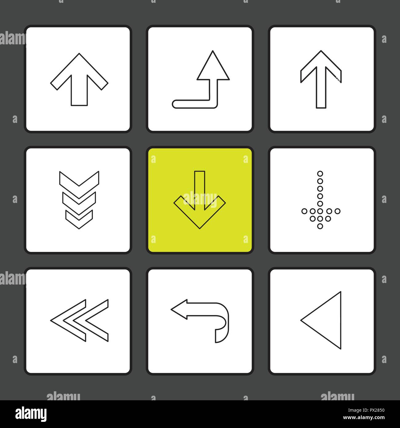 arrows , directions , pointer , arrow , user interface , pointer , up , down , left , right ...