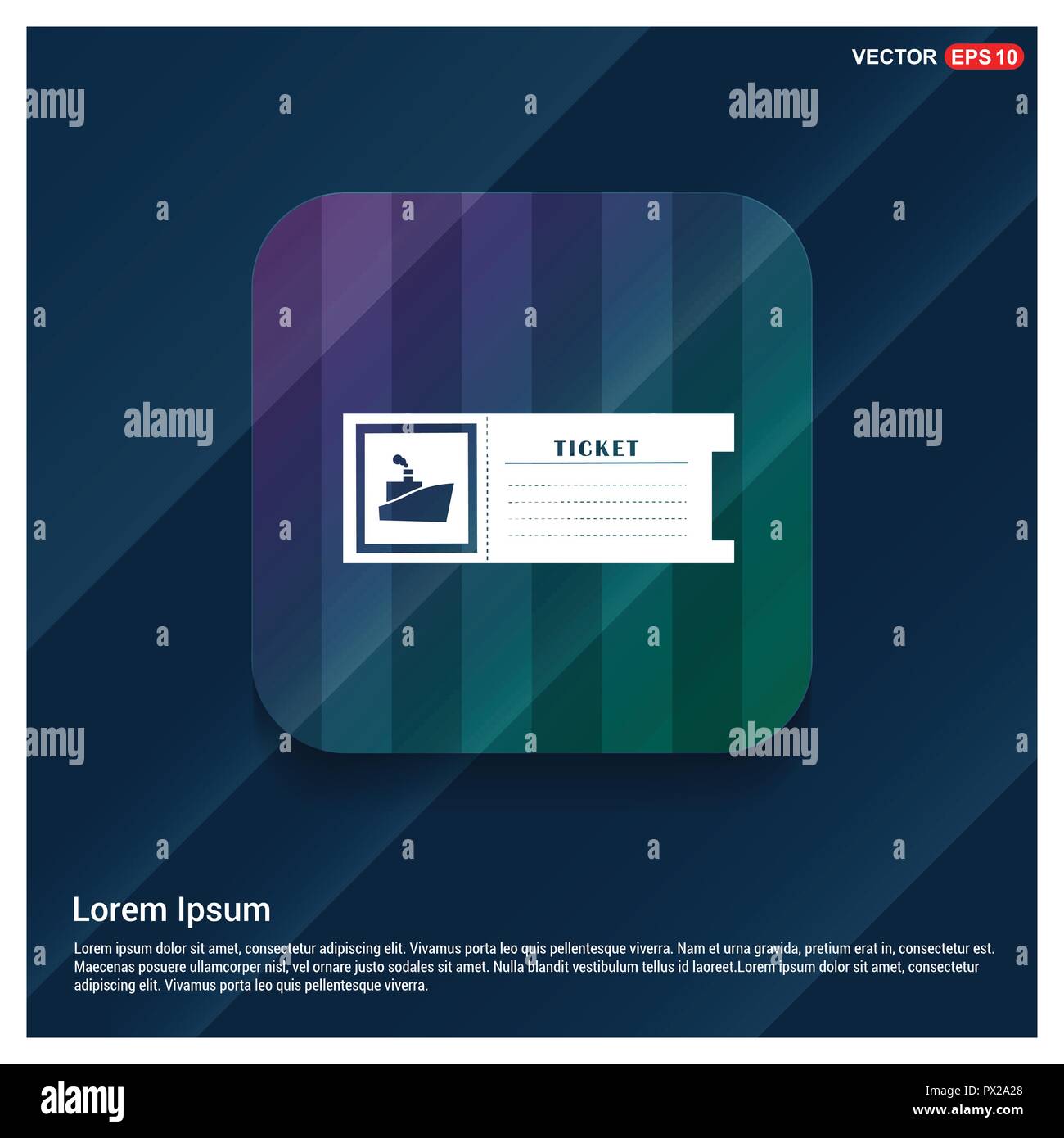 Ticket stubs Stock Vector Images - Alamy