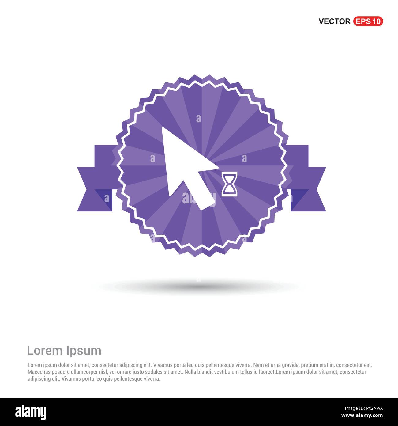 Cursor Icon - Purple Ribbon banner Stock Vector Image & Art - Alamy