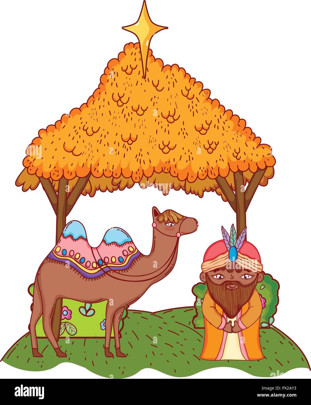 wise man king cartoon Stock Vector Image & Art - Alamy