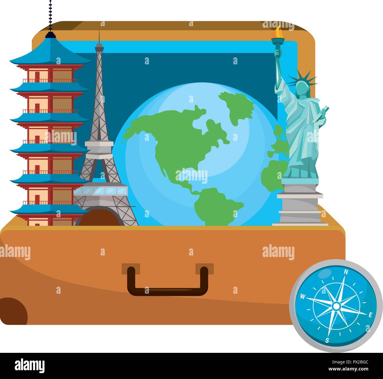 travel luggage cartoon Stock Vector Image & Art - Alamy