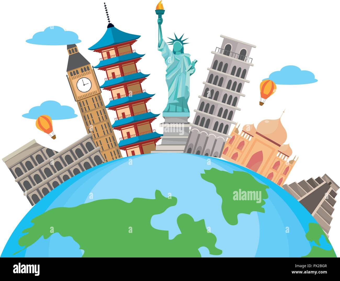 world landmarks icon Stock Vector Image & Art - Alamy