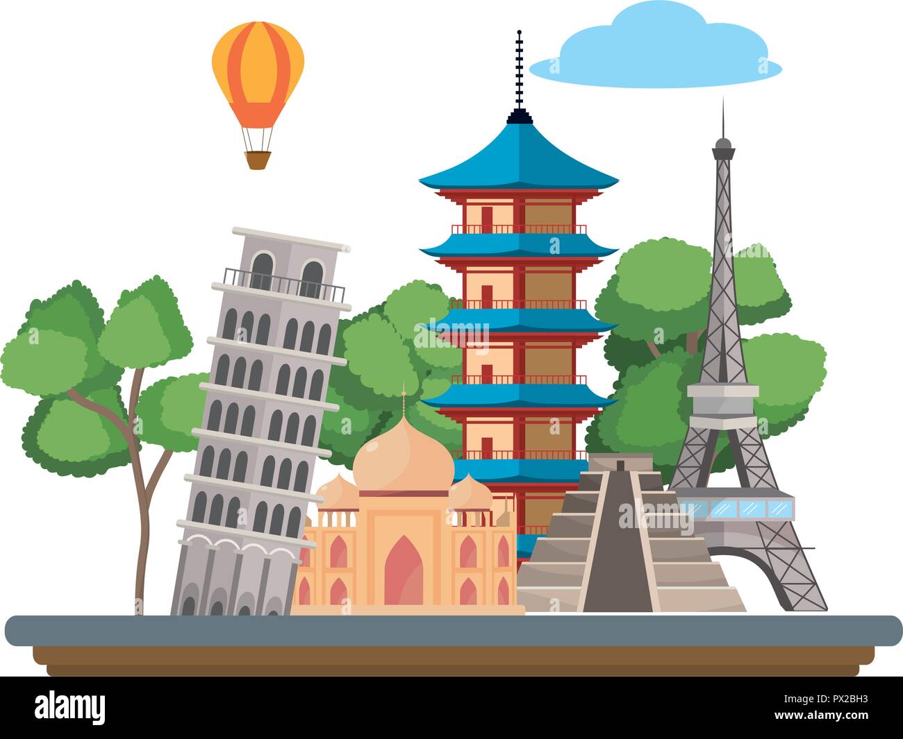 world landmarks icon Stock Vector Image & Art - Alamy
