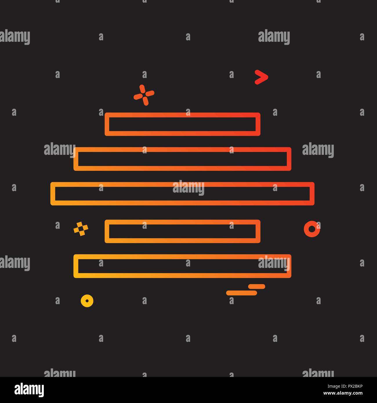 Text alignment icon design vector Stock Vector Image & Art - Alamy