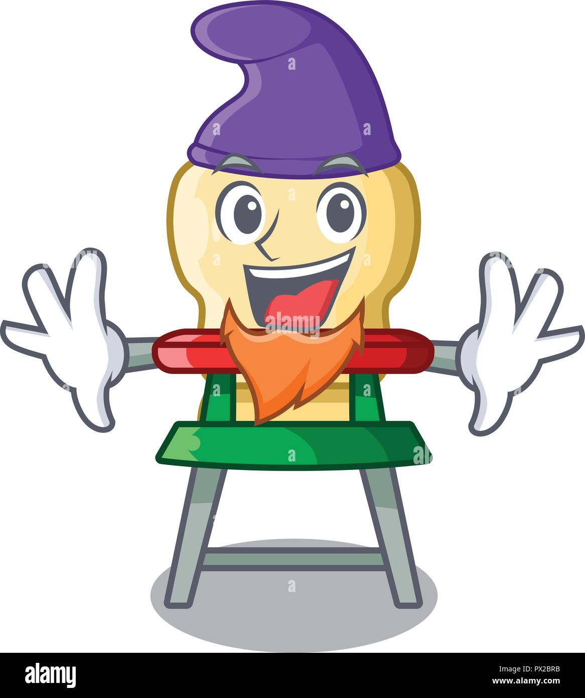 Elf character baby eat on highchair indoors Stock Vector Image & Art ...