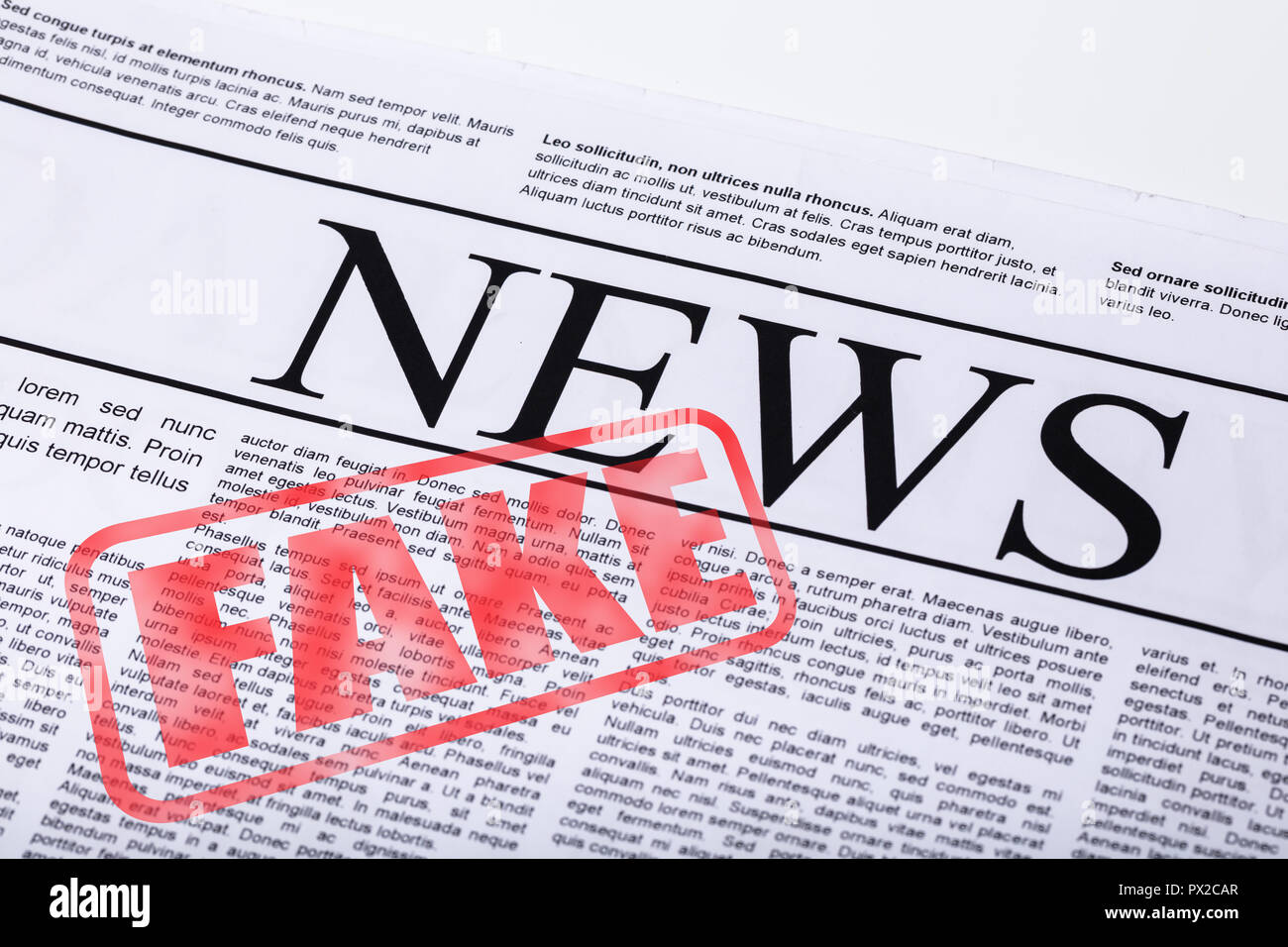 Fake newspaper hi-res stock photography and images - Alamy