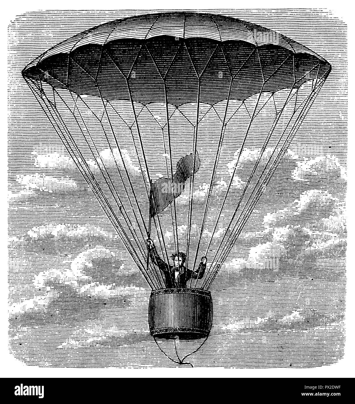 Black parachute Cut Out Stock Images & Pictures - Alamy