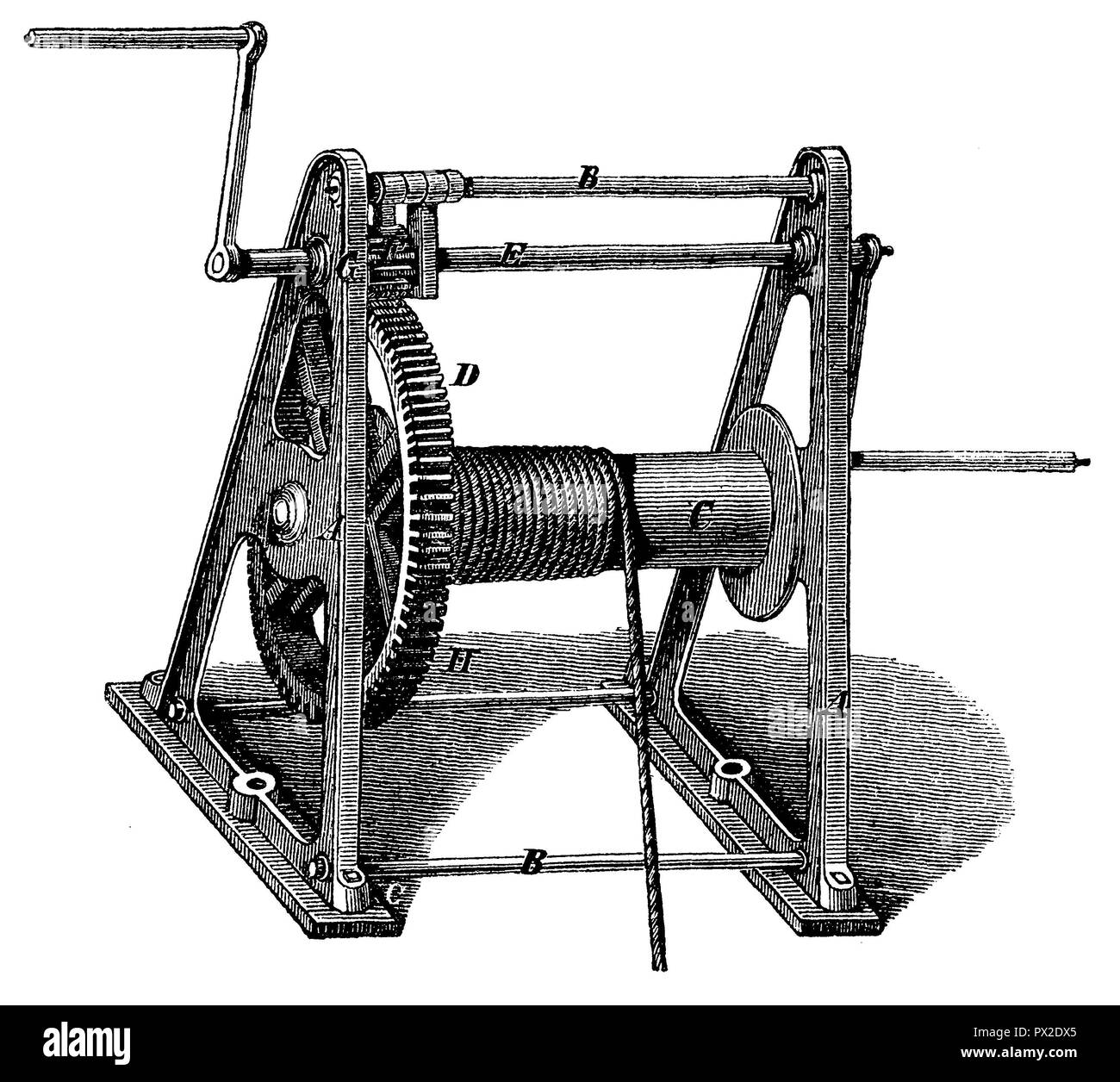 Winch Cut Out Stock Images & Pictures - Alamy