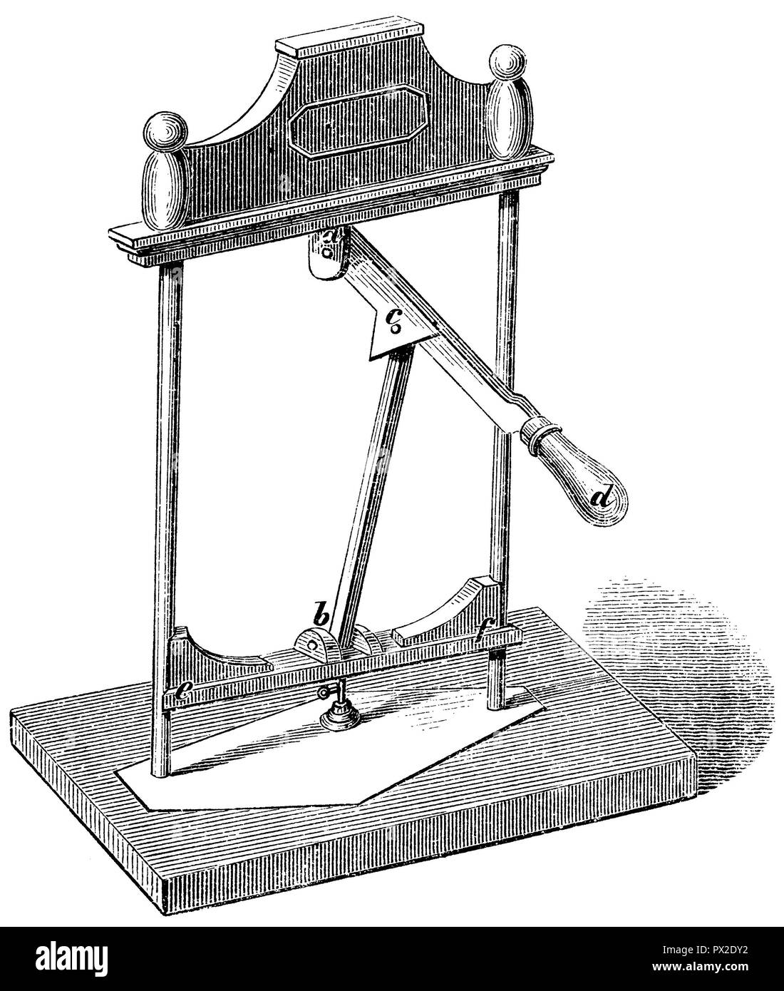 Letterpress, toggle press Stock Photo - Alamy