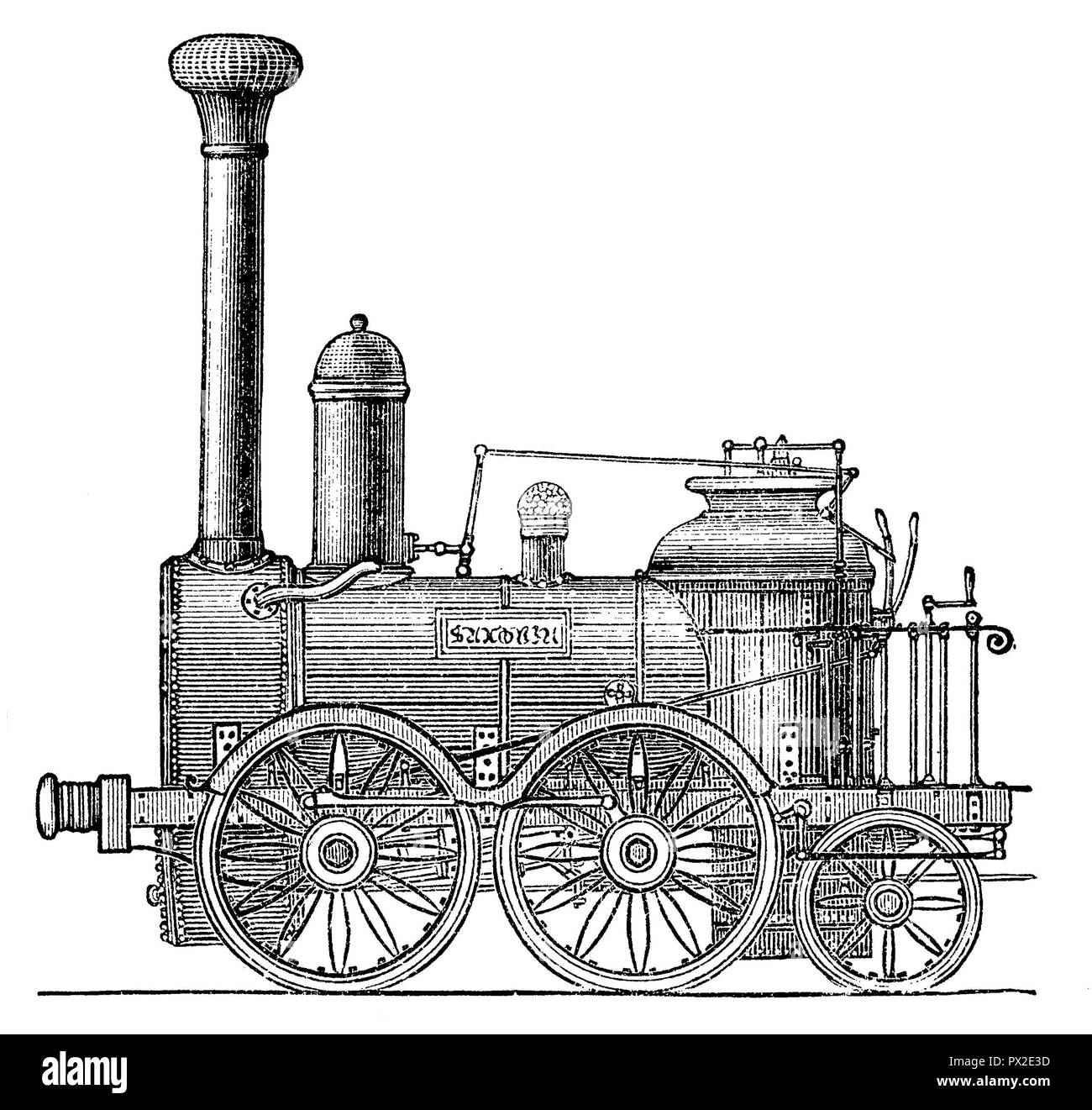 Saxonia locomotive hi-res stock photography and images - Alamy