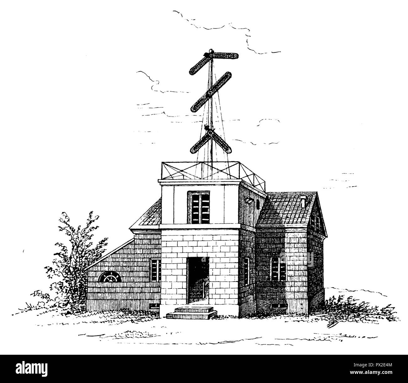 Prussian optical telegraph station Stock Photo - Alamy