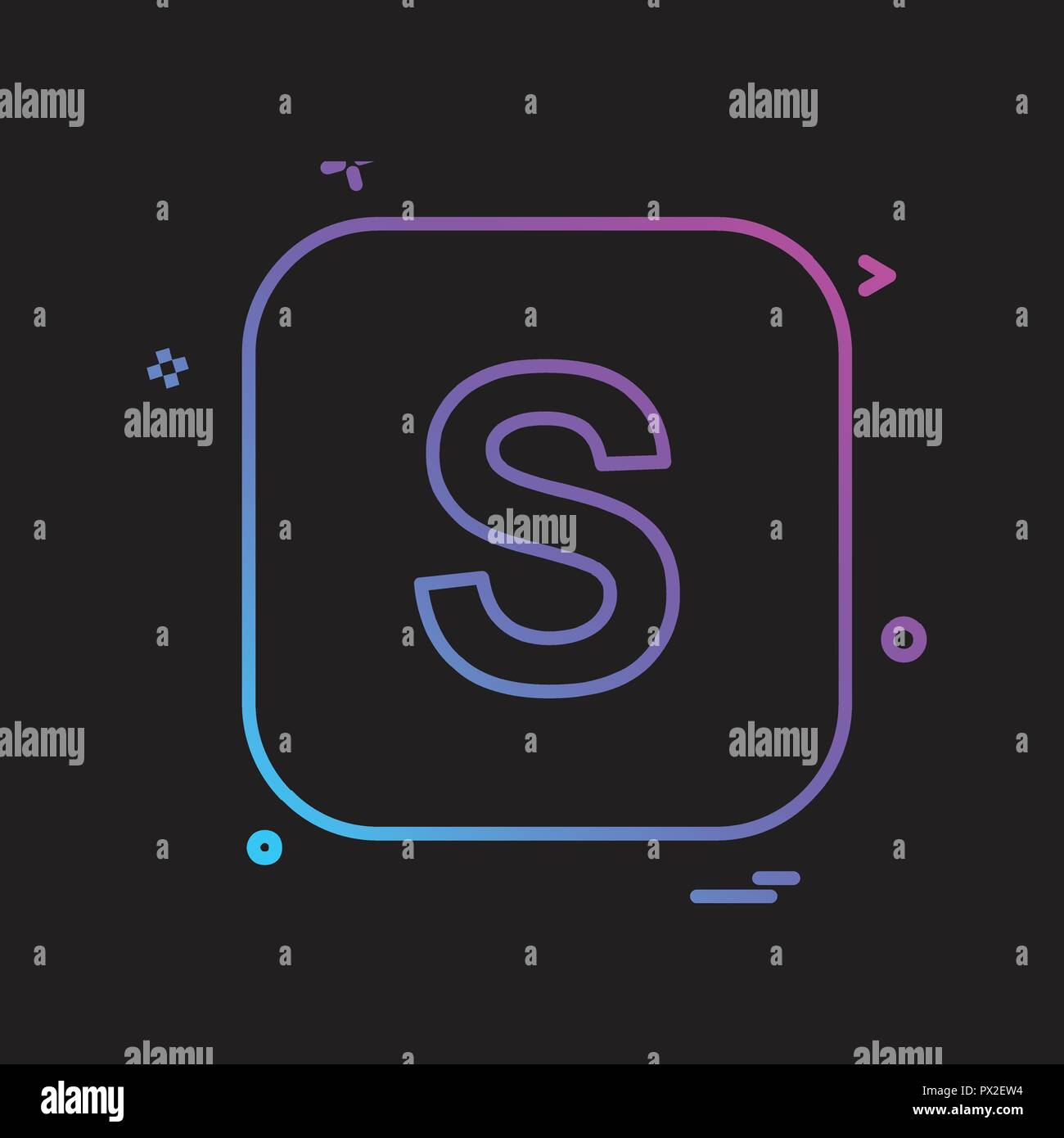 Alphabets icon design vector Stock Vector Image & Art - Alamy