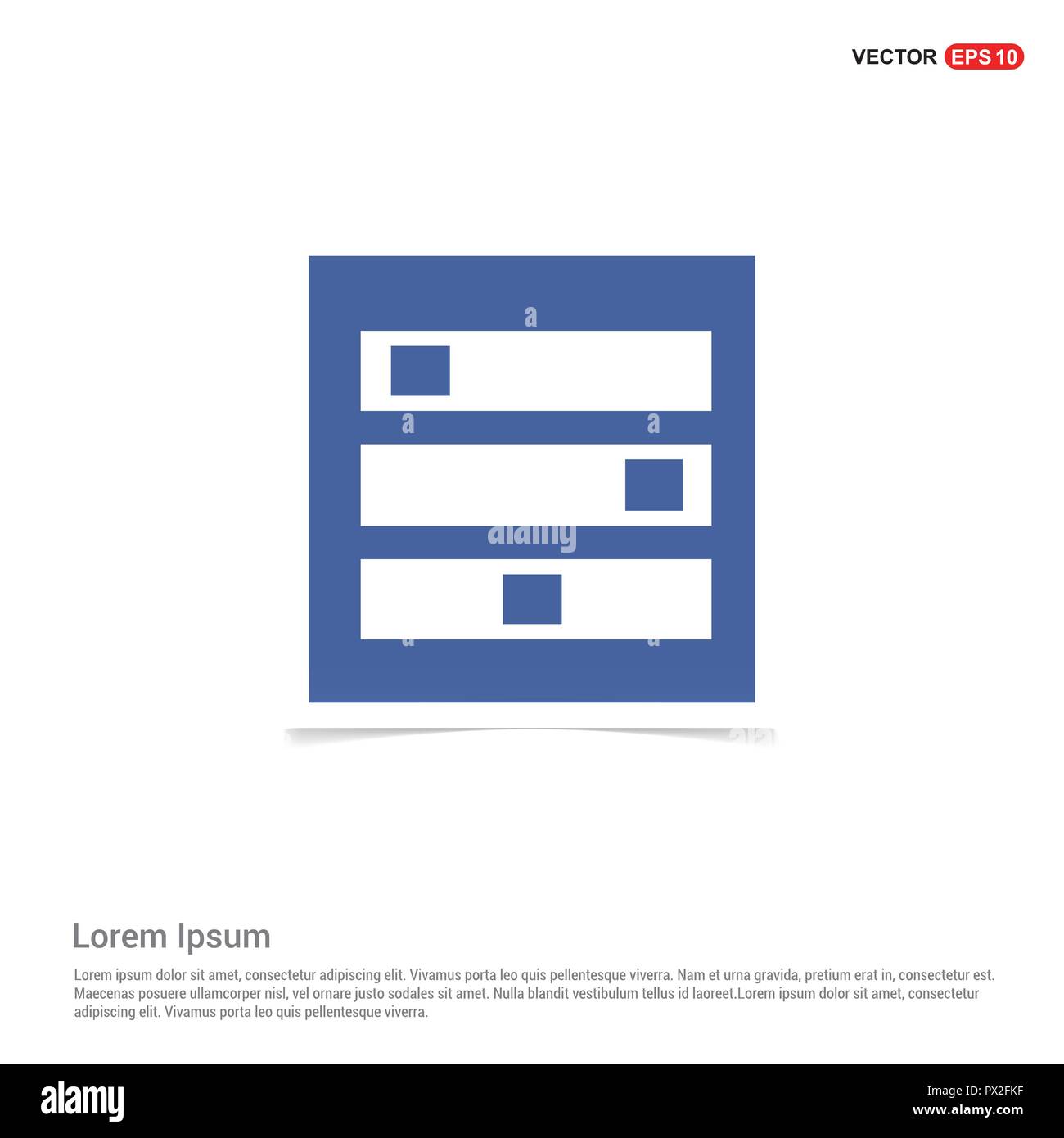 Computer Server icon - Blue photo Frame Stock Vector Image & Art - Alamy