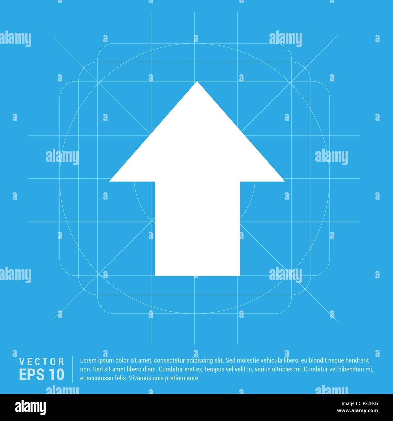 Upper Arrow Icon Stock Vector Image & Art - Alamy
