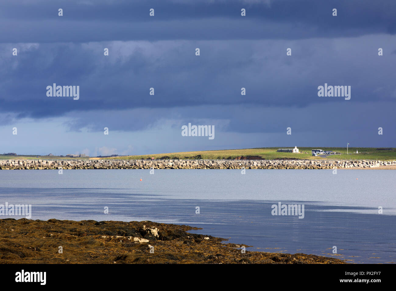 A typical landscape in the Orkney islands, Orkney, Scotland, Highlands ...