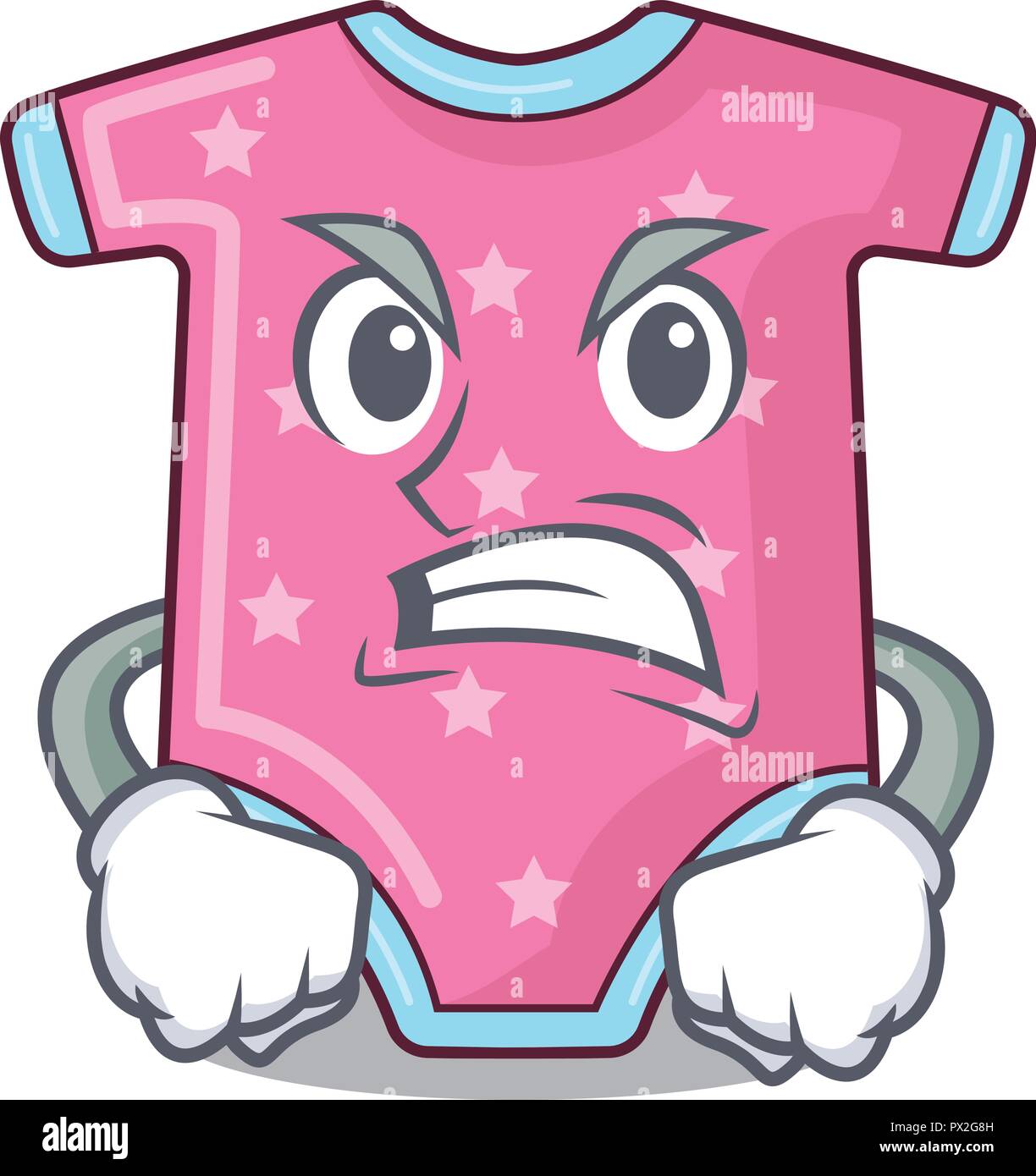 Angry cartoon baby clothes for the newborn Stock Vector Image & Art - Alamy