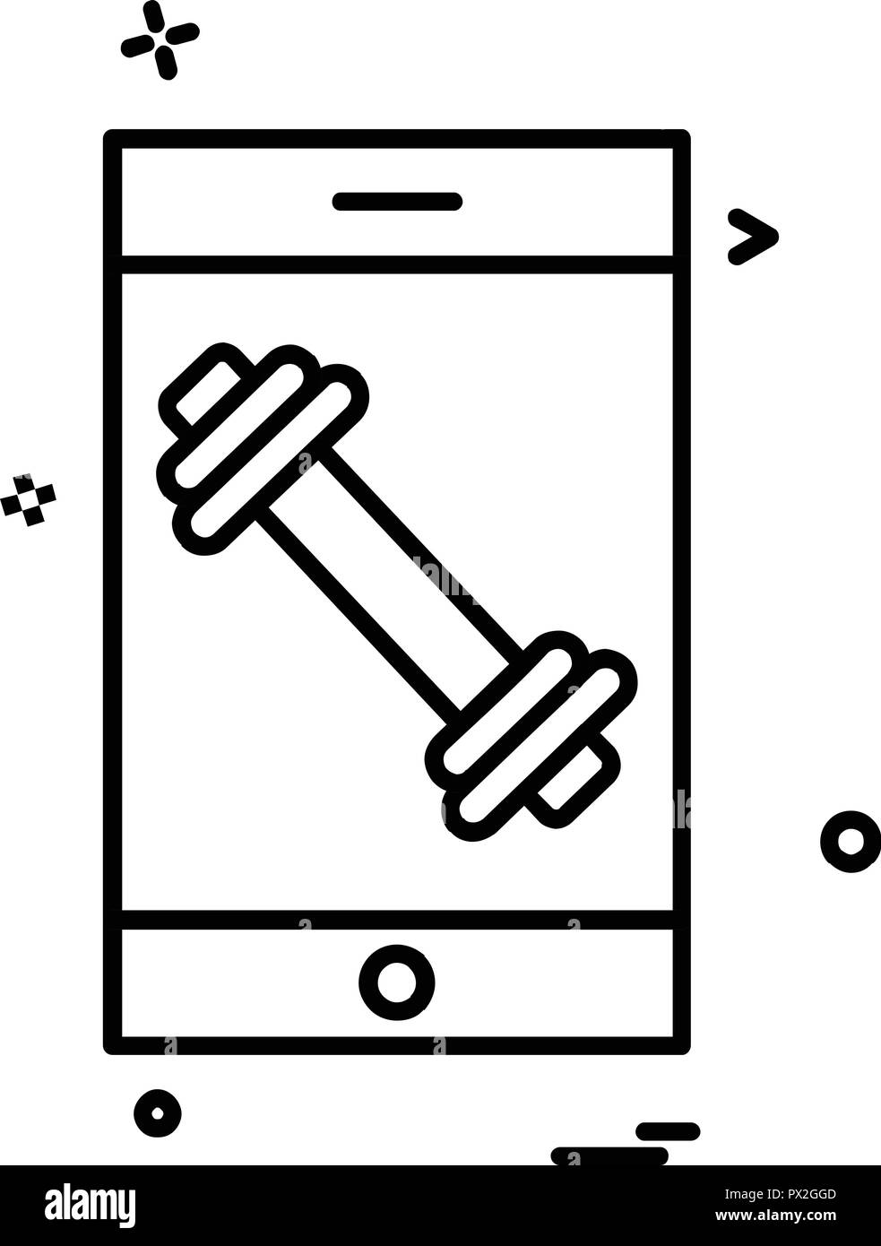 Gym icon design vector Stock Vector Image & Art - Alamy