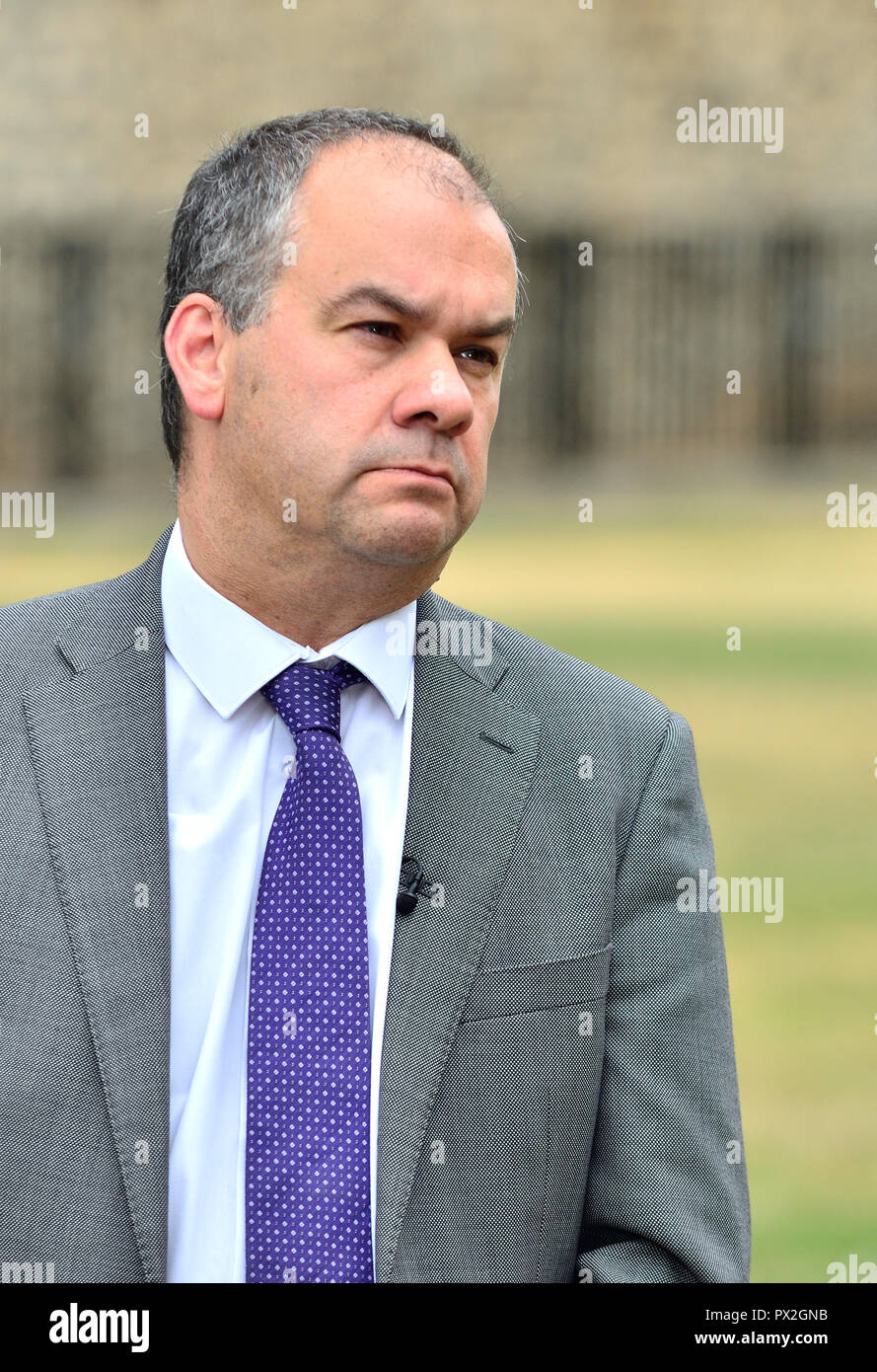 Paul Scully MP (Conservative: Sutton and Cheam) being interviewed on ...