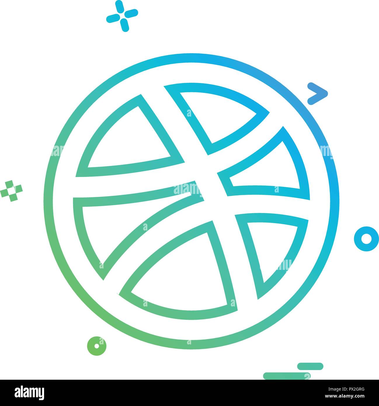 Dribbble logo hi-res stock photography and images - Alamy