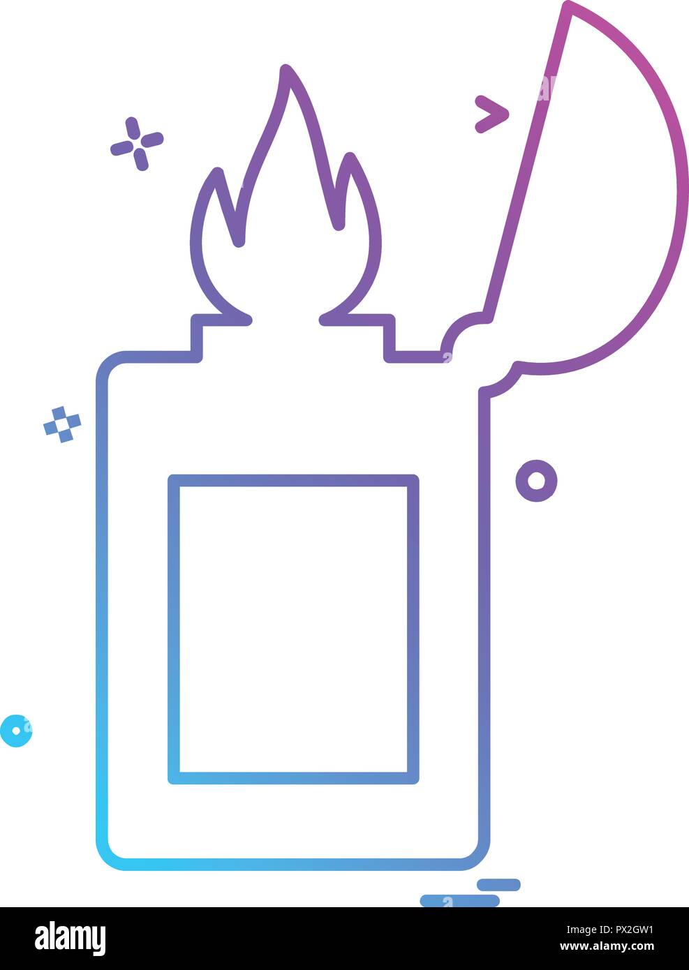 Smoking cigarette ashtray lighter Cut Out Stock Images & Pictures - Alamy